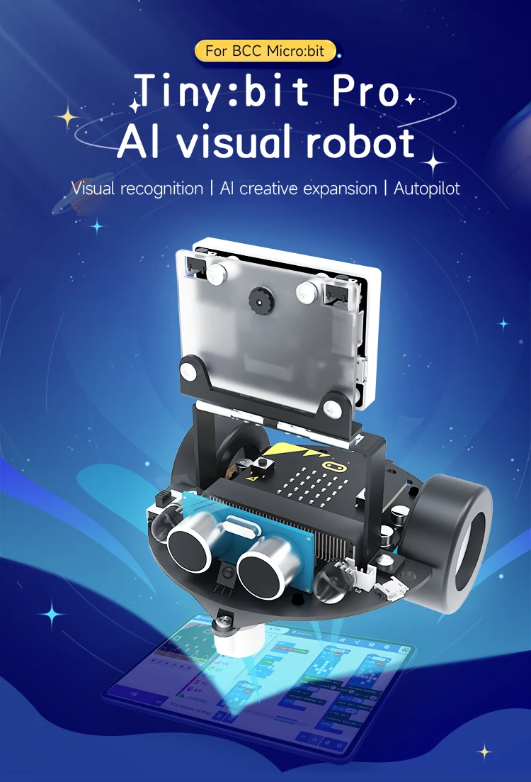 Programming Stem Educational Tiny Bit Pro Robot Car With Ai Visual Recognition Unmanned ...