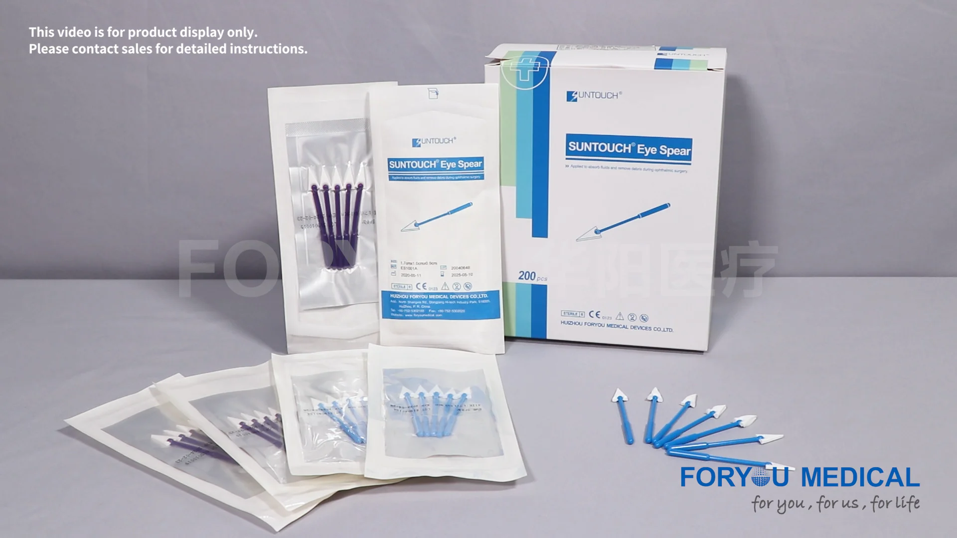 Surgery Medical Pva Eye Spear Sterile Ophthalmic Sponge Swab - Buy Eye ...