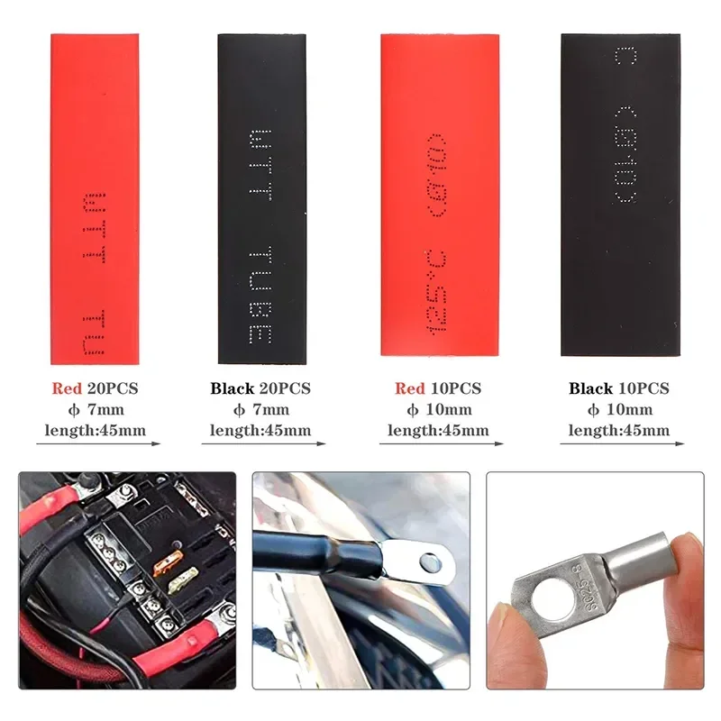 120pcs Sc Terminal Battery Wire Welding Cable Lug Connectors Kit With ...