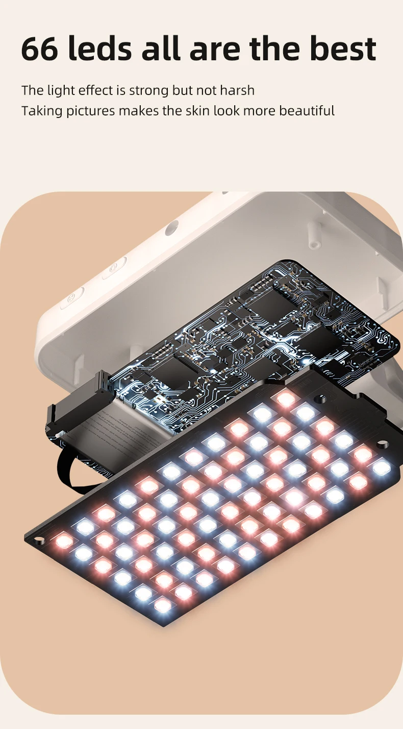 Mini Clip on Light USB Rechargeable Ring Light LED Mobile Phone Selfie ...