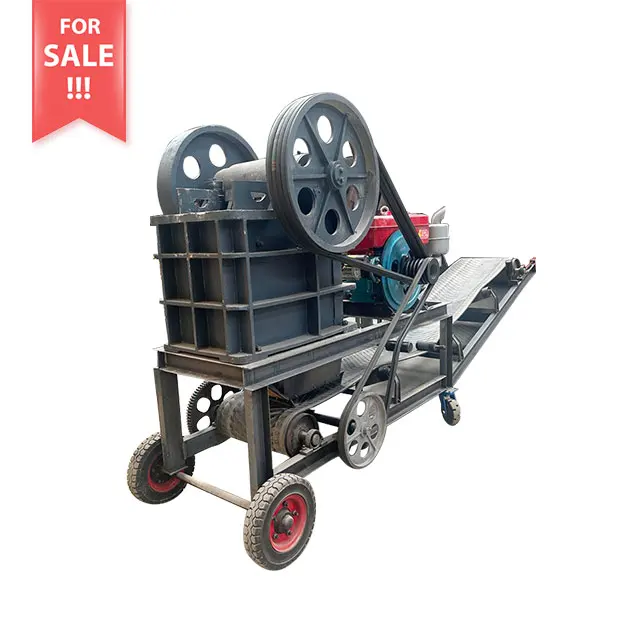 Mining Small PE150 X 250 Mobile Rock Stone Jaw Crusher