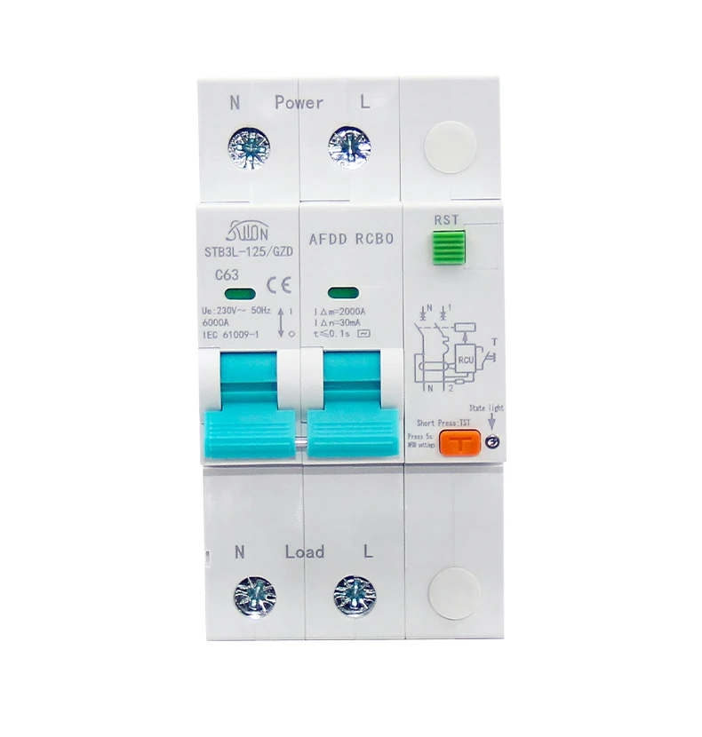 AFDD Arc Fault Protector Device AC220V RCBO RCCB MCB Circuit Breaker ...