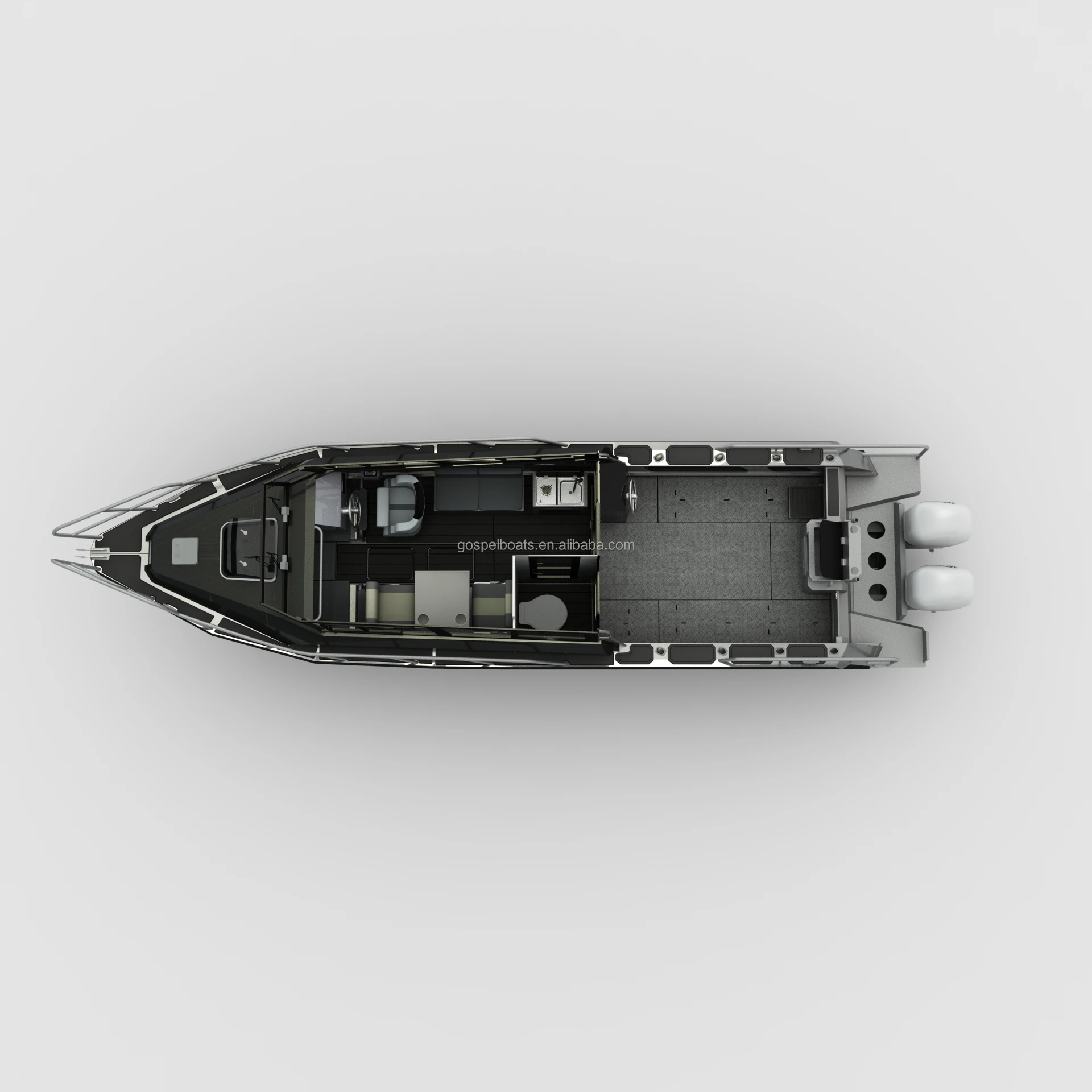 Fishing Cabin Cruier 9m Easy Craft Aluminum Easy Craft Fishing Boat ...