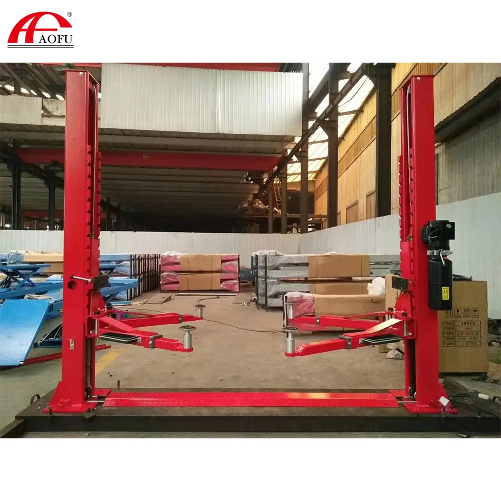 Hydraulic Cylinder Two Post Overhead Beam Car Lift 4000 Kg, 4500 Kg ...