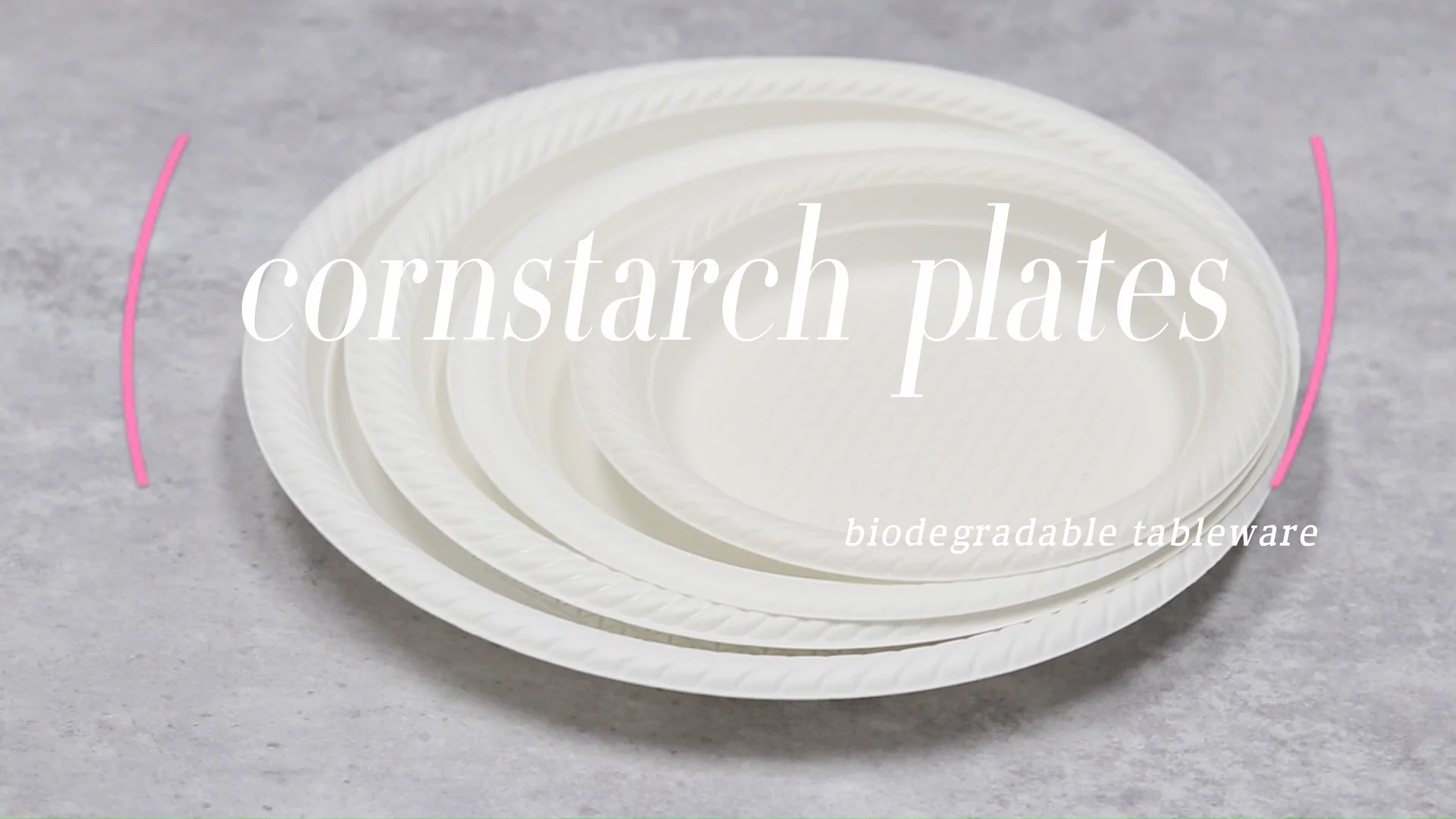 Compostable Corn Starch Disposable Takeaway Tableware Biodegradable ...
