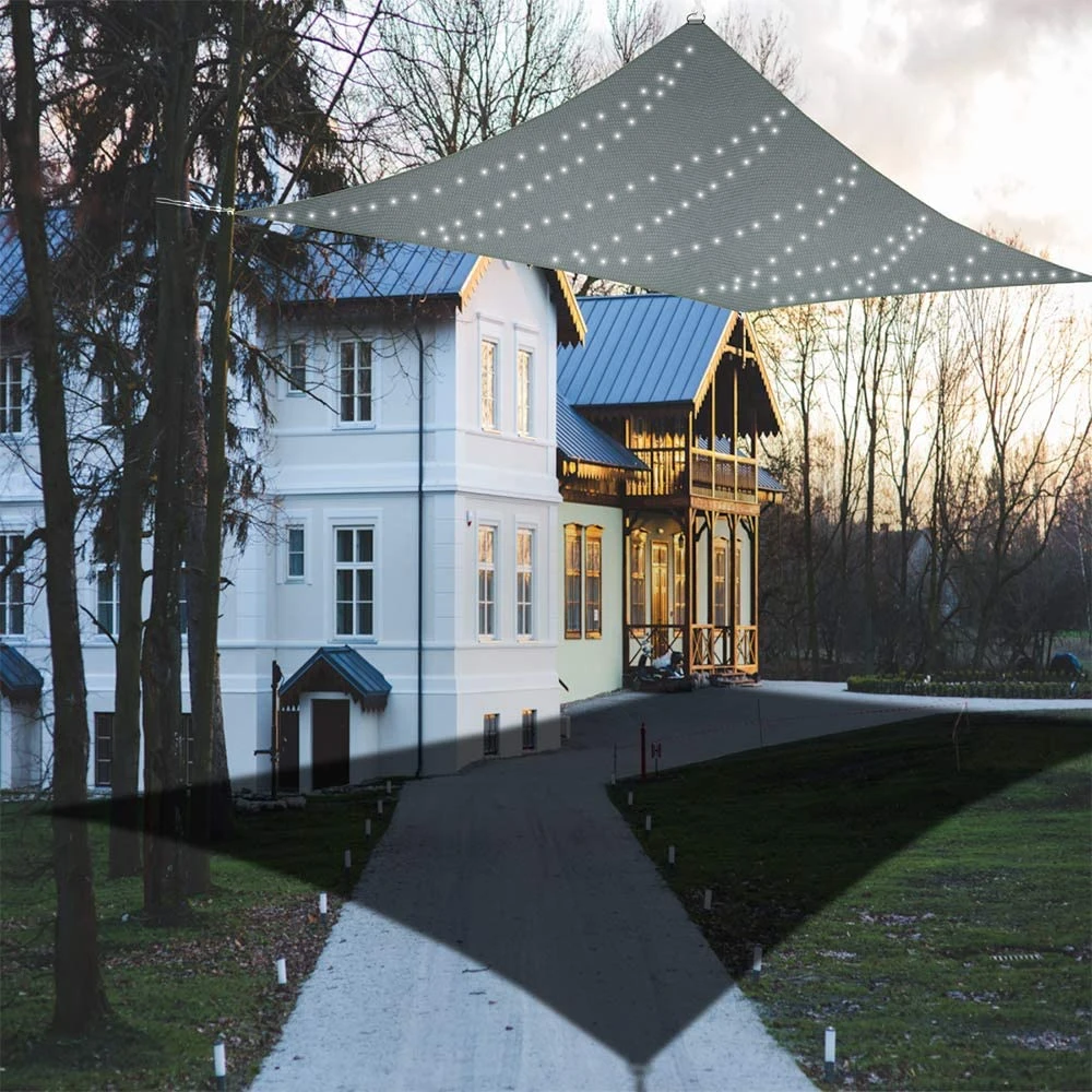 Patented Solar Light System Starry Sky Sail Led Shade Waterproof Wind ...