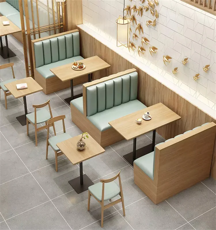 Customizable Modern Restaurant Booth Booths Bench Cafe Dining Tables ...