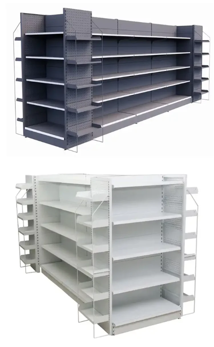 Custom Shop Shelves Supermarket Wooden Display Rack Gondola Shelving ...