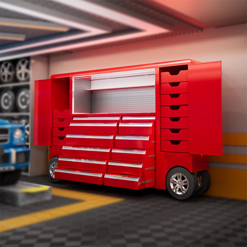 2024 New Design Oem Industrial Heavy Duty Metal Tool Tables Garage ...