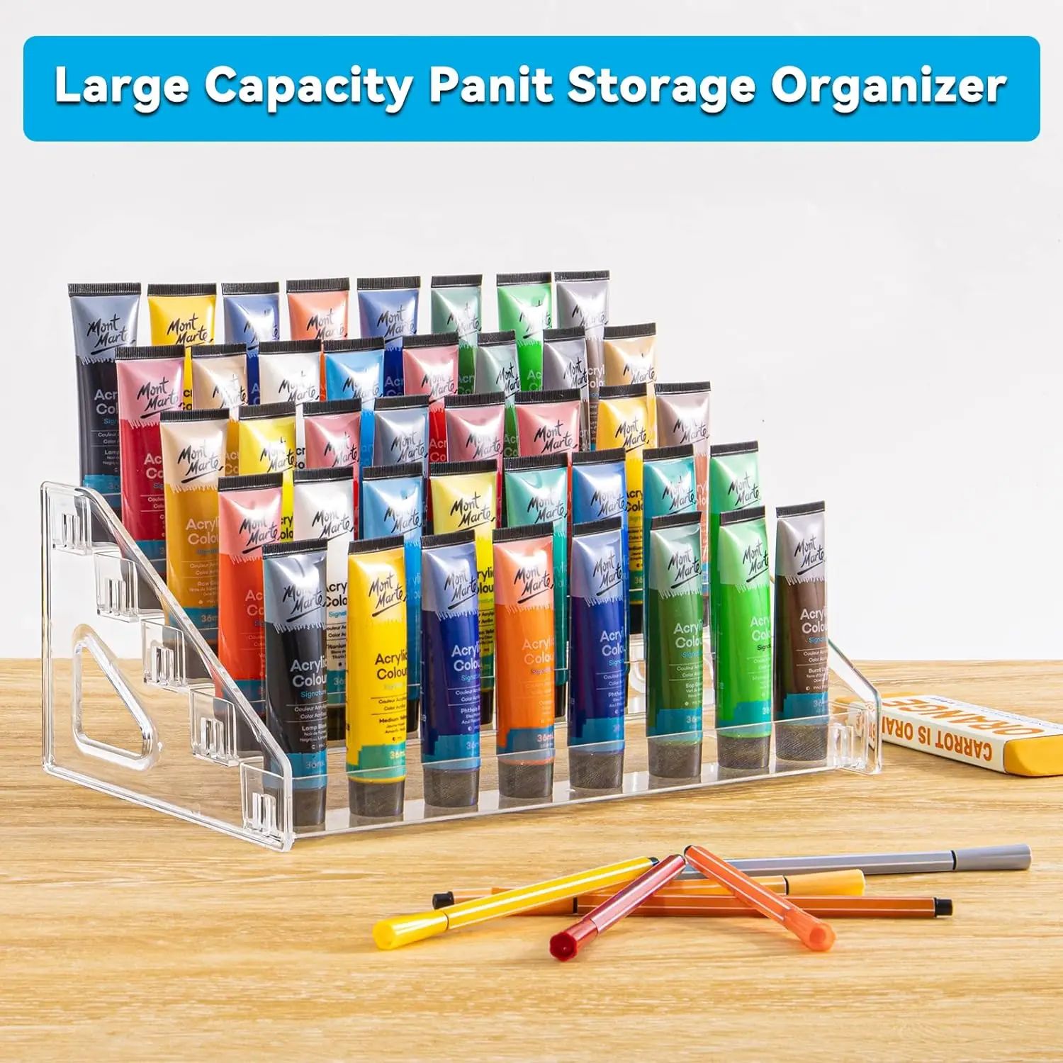 Acrylic Display Stand Organizer for Tattoo Inks Nail Polish Bottles ...