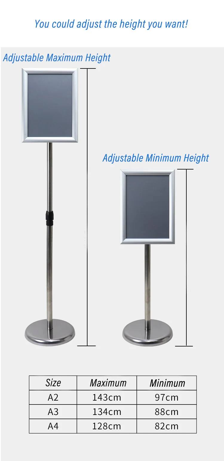 SHIDAI Stainless Steel Display Stands - Adjustable & Durable