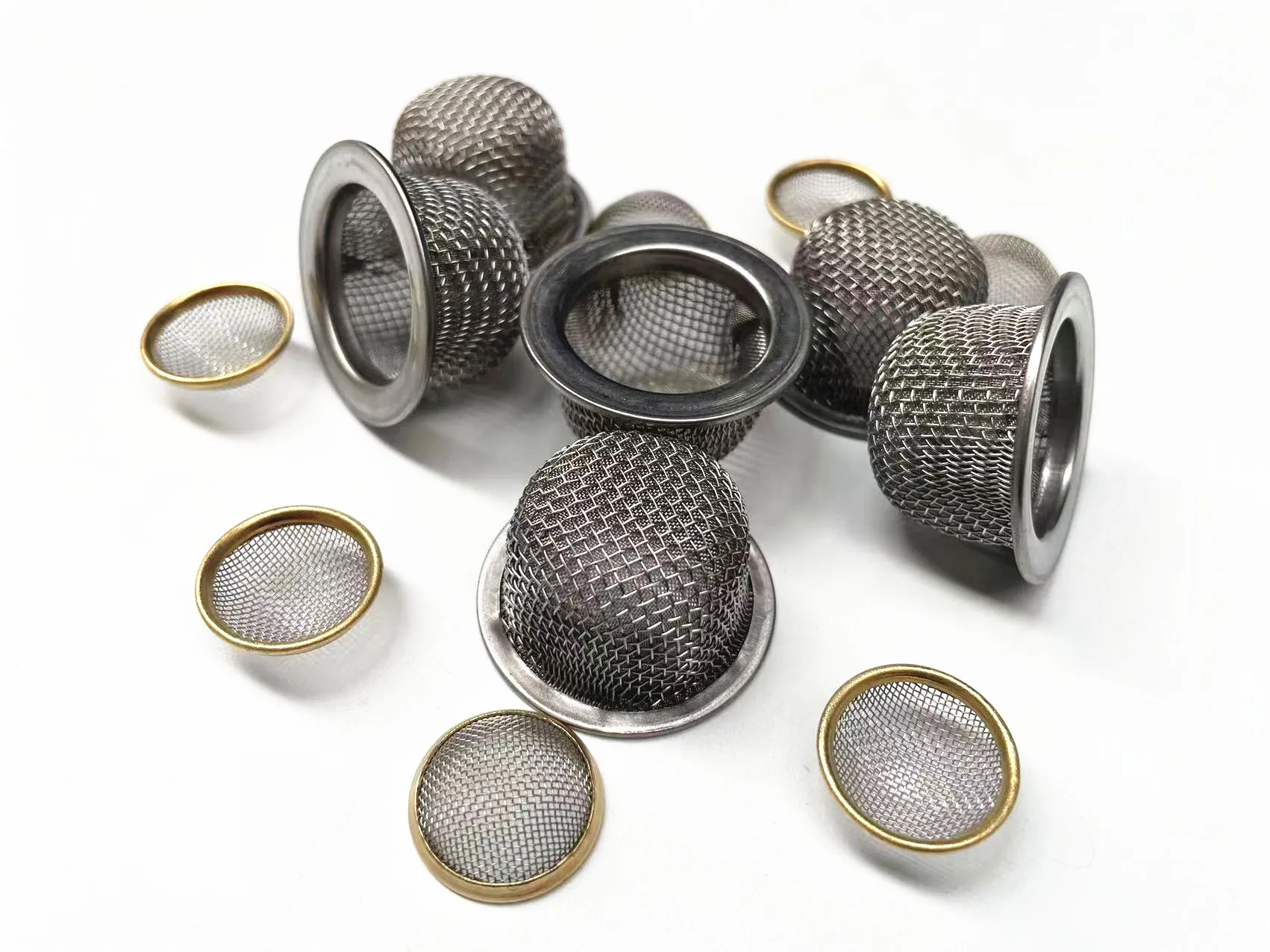 304 Stainless Steel Woven Wire Mesh Gas Liquid Used Filter Cap Strainer ...
