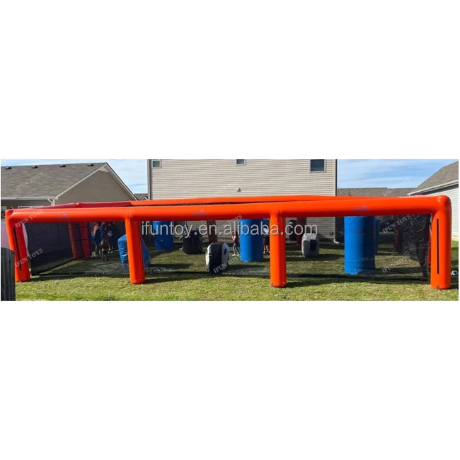 Air Sealed Inflatable Paintball Arena Inflatable Paintball Netting ...