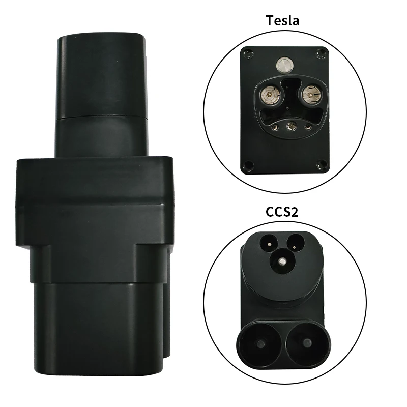 Jntimuya Ccs2 To Tesla Adapter Ev Charger Connector Dc Fast Charge Ccs1 ...