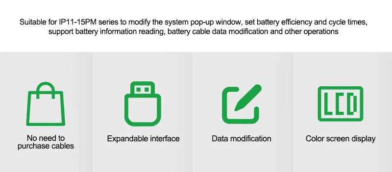 RELIFE XA2 Pro Battery Efficiency Life Pop-up Tester for Iphone 11-15 ...