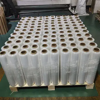 18MIC 500MM Transparent Plastic Stretch Film Moisture-Proof LLDPE Cast ...