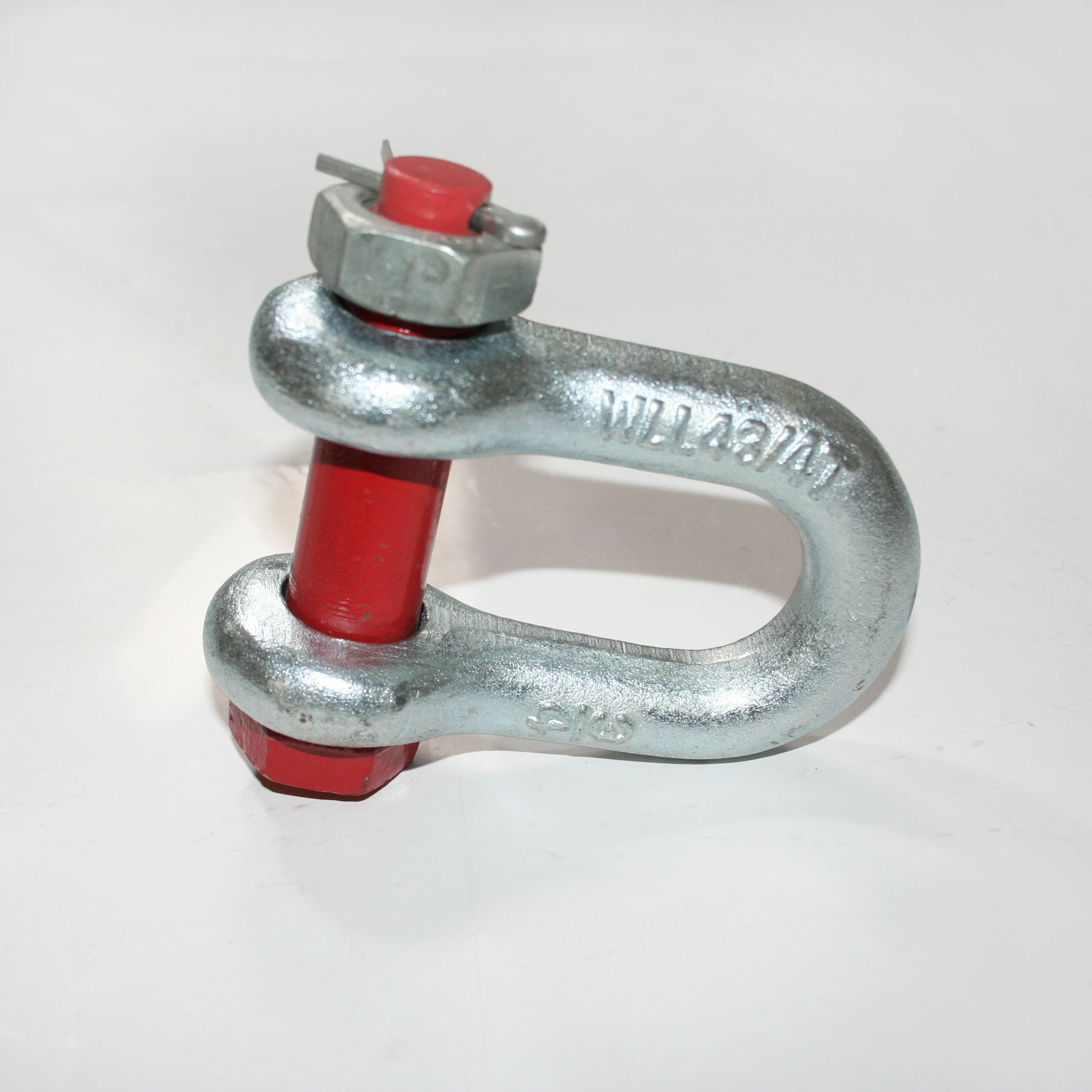Heavy Duty U-Shaped Steel Wire Rope Roller Galvanized Alloy Shackle ...