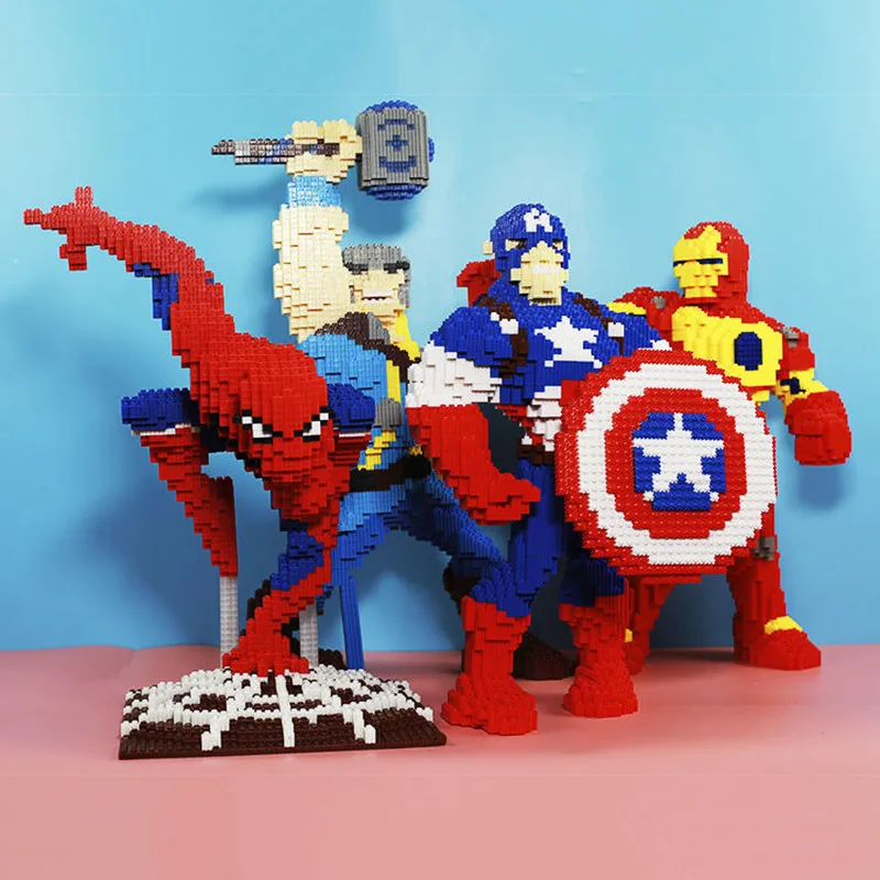 Whole Sale Mini Diamond Block Super Heroes Figures Toys Building Blocks ...