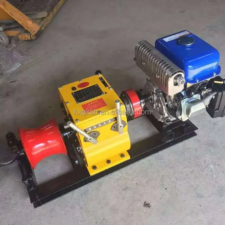 Dual-bull Wheel Motorized Cable Pulling Winch Cable Laying Equipment ...