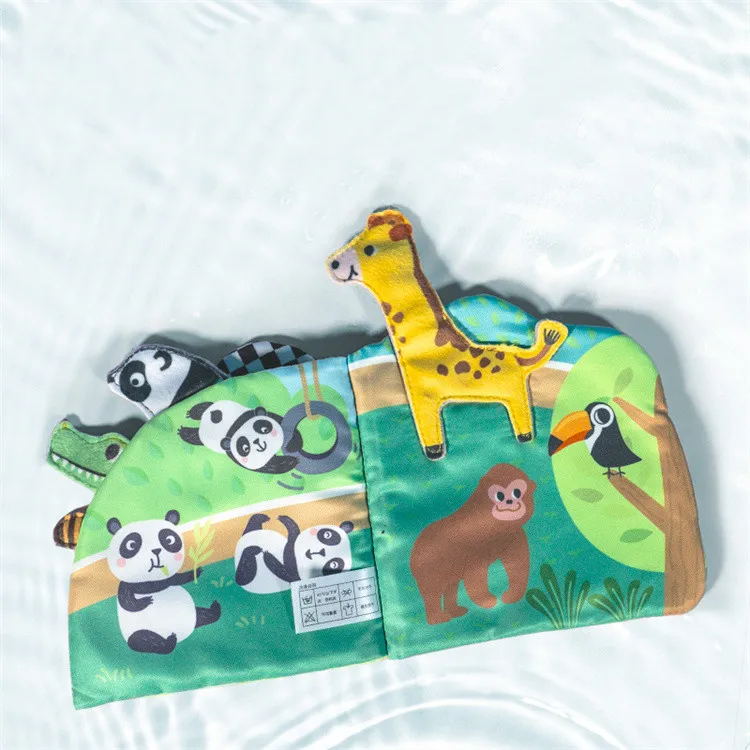 Soft Fabric Baby Cloth Book For Early Education With Animal Stories And ...