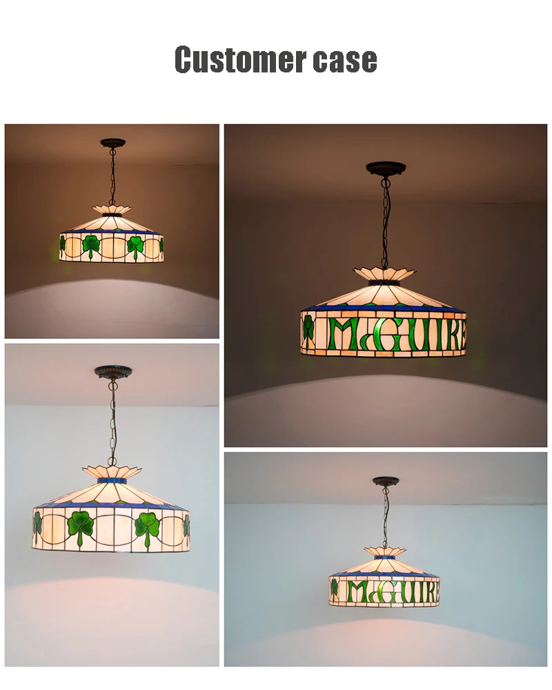 New Big Chandelier 2022 Vintage PIZZA Chandelier Tiffany Glass Globe ...