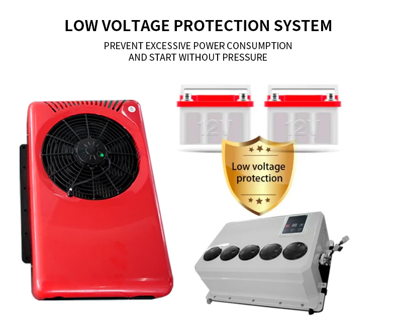 Truck Battery APU 12V 24V DC Split Air Conditioner for Trucks