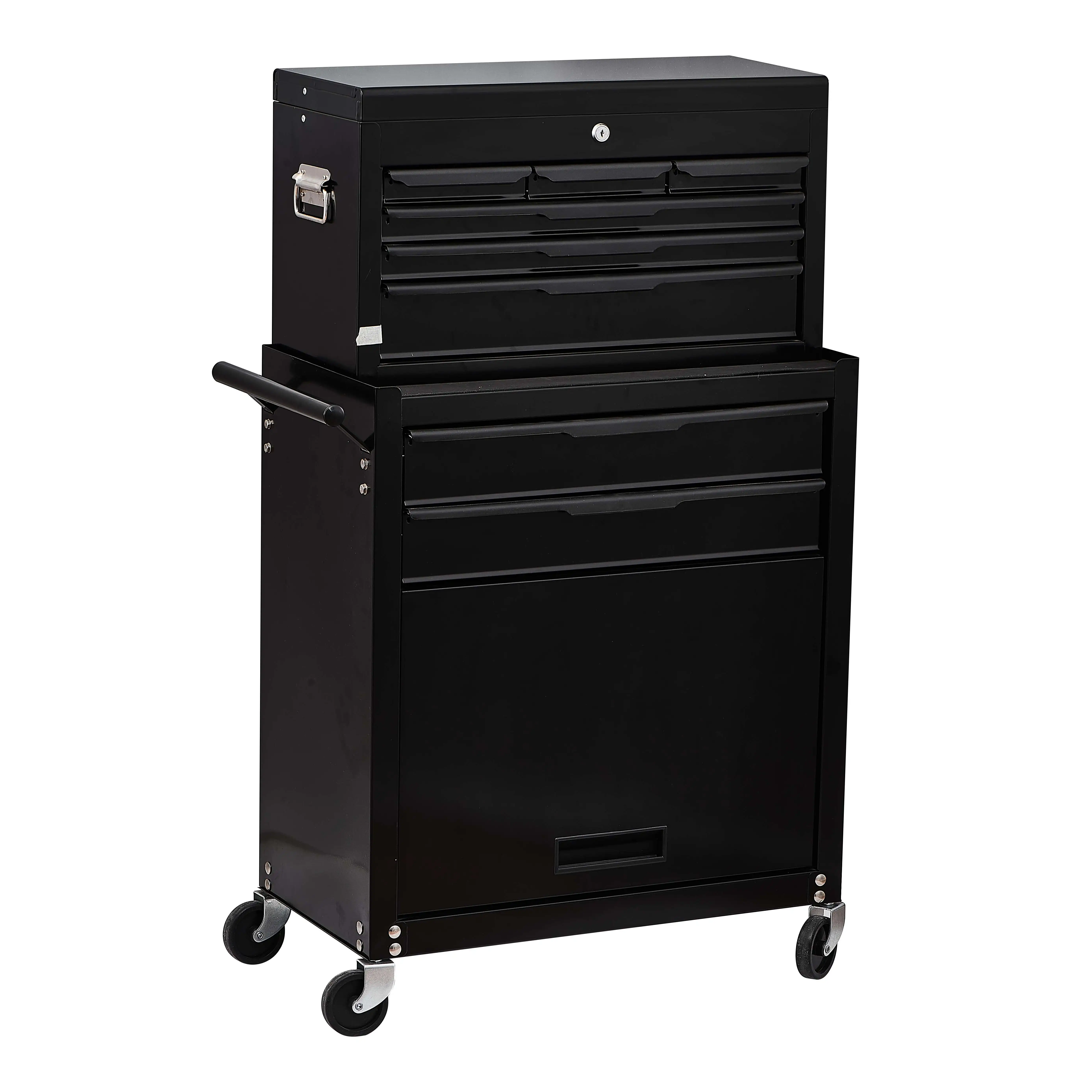 Mobile Tool Box Rolling Steel Tool Storage Cabinet Tool Chest With 8 ...