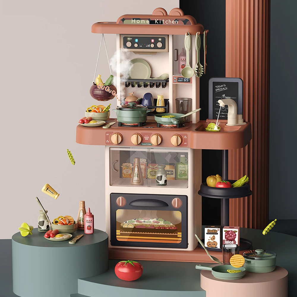 Play Kitchen Girls Toy Pretend Food - Kitchen Toys For Kids Ages 4-8 ...