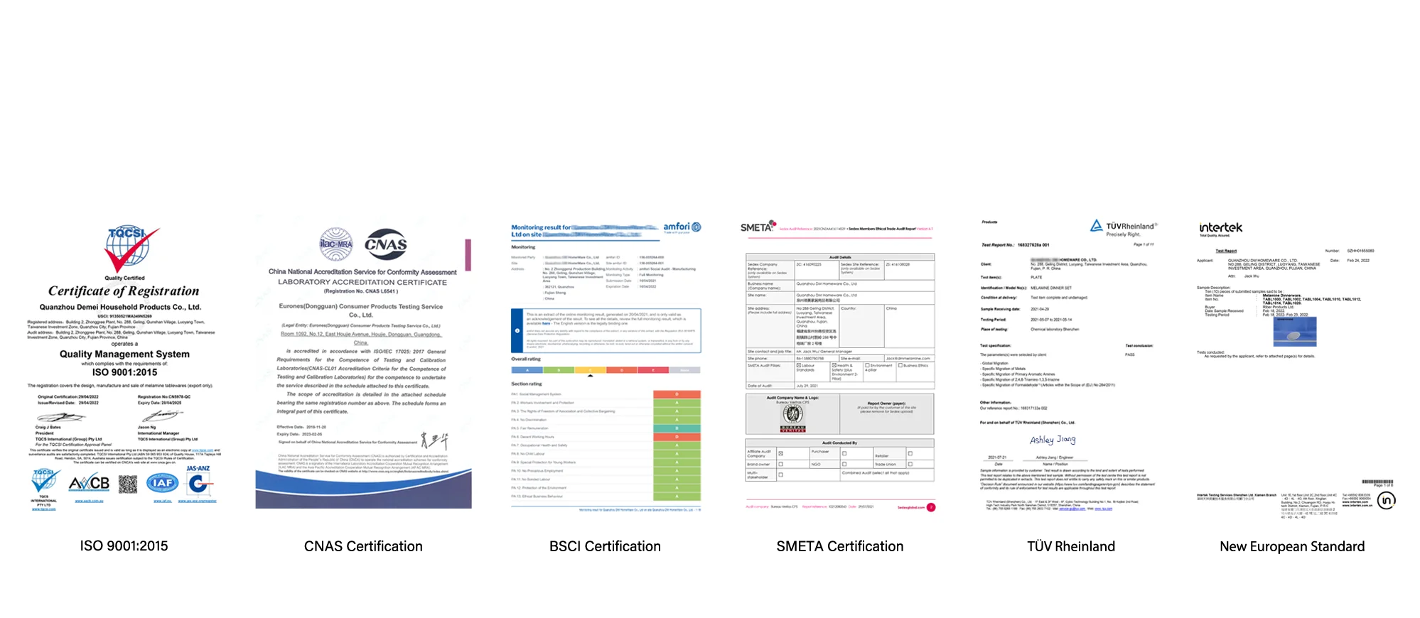Fujian Crony Electronics Co., Ltd. - Melamine Products
