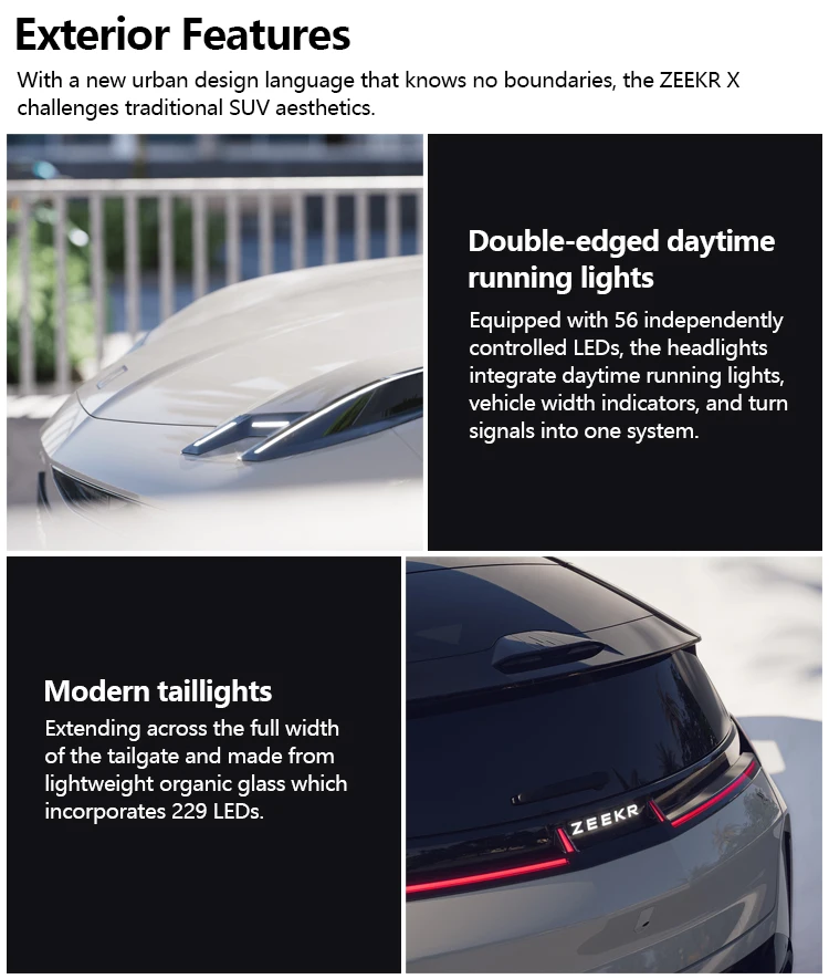 Geely Cars Zeekr X Full 2024 You Me 4 Seat 5 Seats 2023 Awd 4wd Ev ...