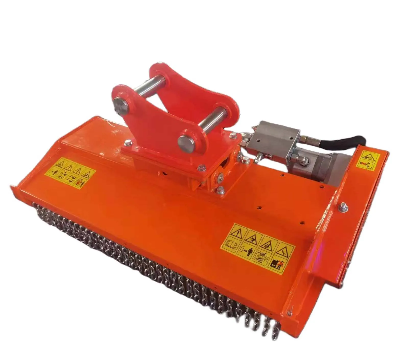Excavator Flail Mower Mini Skid Steer Brush Cutter with Motor Bearing ...