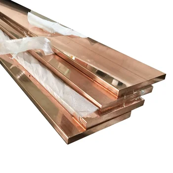 High Quality Solid Copper Flat Bar Alloy Strip C11000 C1100 T1 T2 Tp1 ...