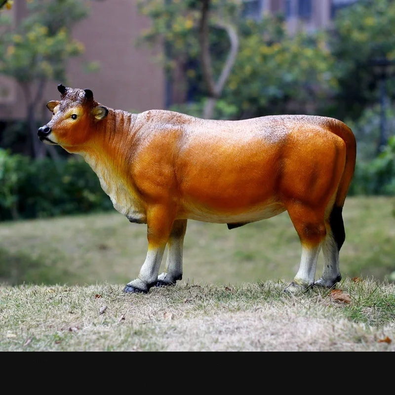 Customized Fiberglass Cattle Sculptures - Real Size Statues
