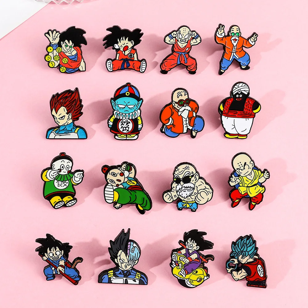 Wholesale Anime Cartoon DBZ Vegeta Goku Alloy Pins for Decoration ...