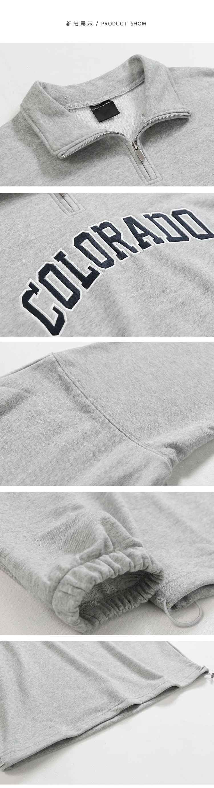 Shop Custom Men's Turtleneck Half Zip Sweatshirt - 100% Organic Cotton