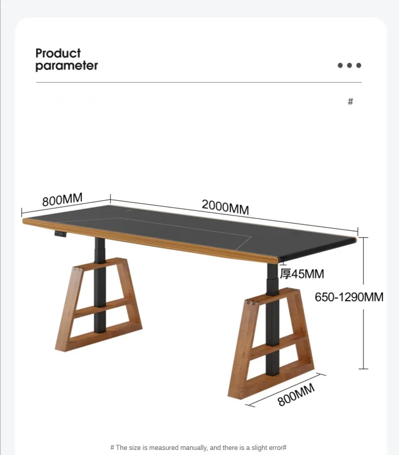 Office Lifting Desk Motorized Raisable Wooden A-shape Designer Sit To ...
