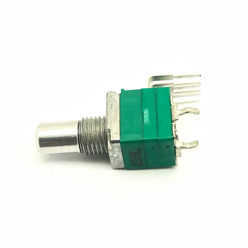 9mm Pcb Mounting Vertical Pins dual gang Gang 15mm Knurled Metal Shaft ...