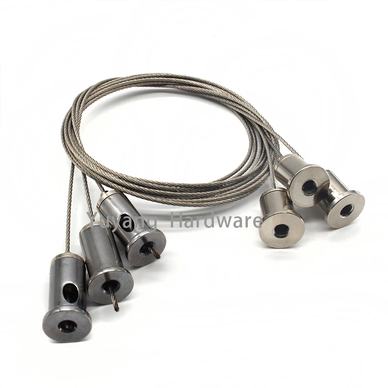 Ceiling Wire Safety Aircraft Cable Suspension Hanging Kits For Strip ...