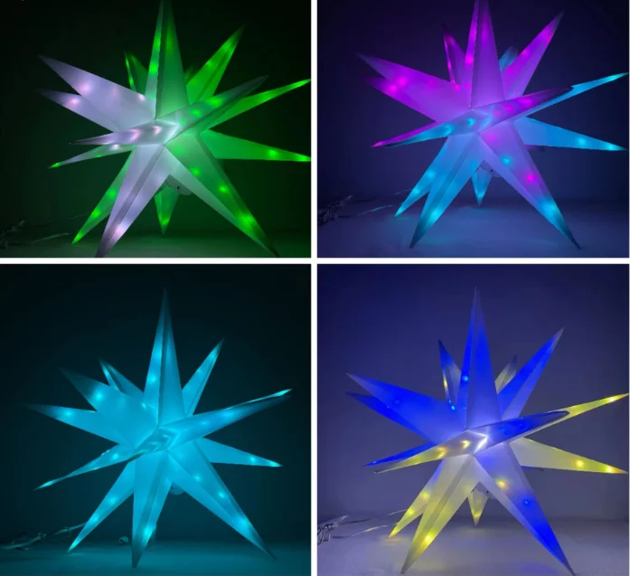 Outdoor Indoor Foldable App Control Rgb Color Changed Big Christmas ...