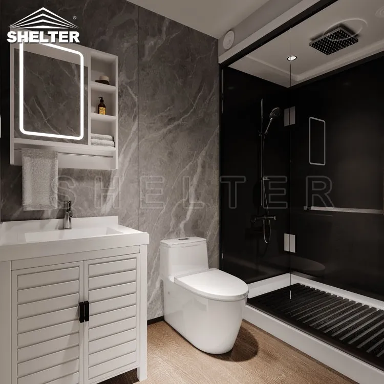 Pre-fab All in One Complete Modular Bathroom Units with Toilet