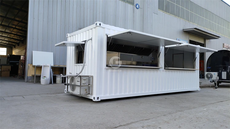20ft Kitchen Cafe Container Coffee Shop - Low Cost Prefab