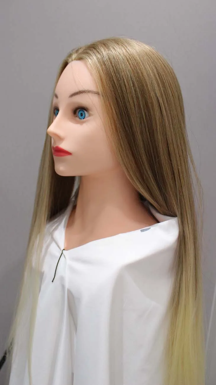 Female Training Mannequin Head And Shoulders. Doll Heads Used By Real ...
