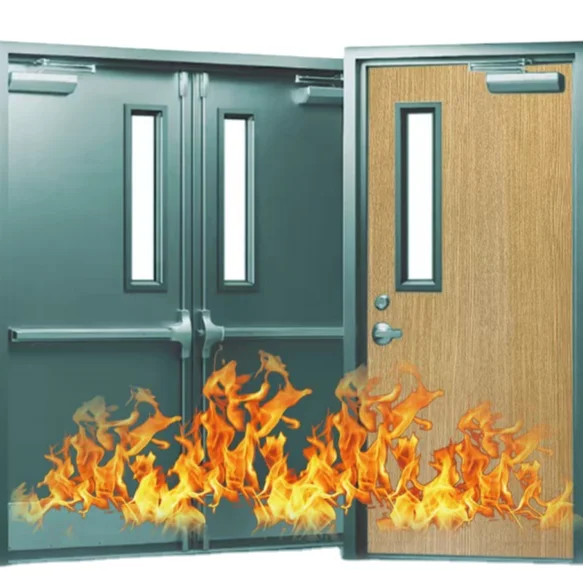 High Quality Hollow Metal Fire Proof Steel Door 1.5mm 1.2mm Steel Sheet ...