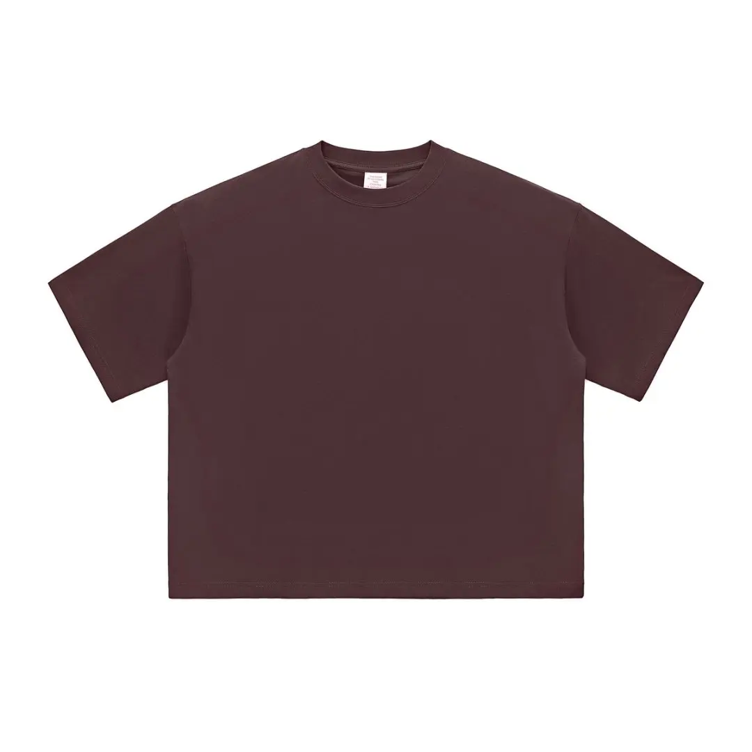 100% Cotton Boxy Washed Crop T-shirts Custom Blank for Men's Streetwear Oversize Heavyweight ...