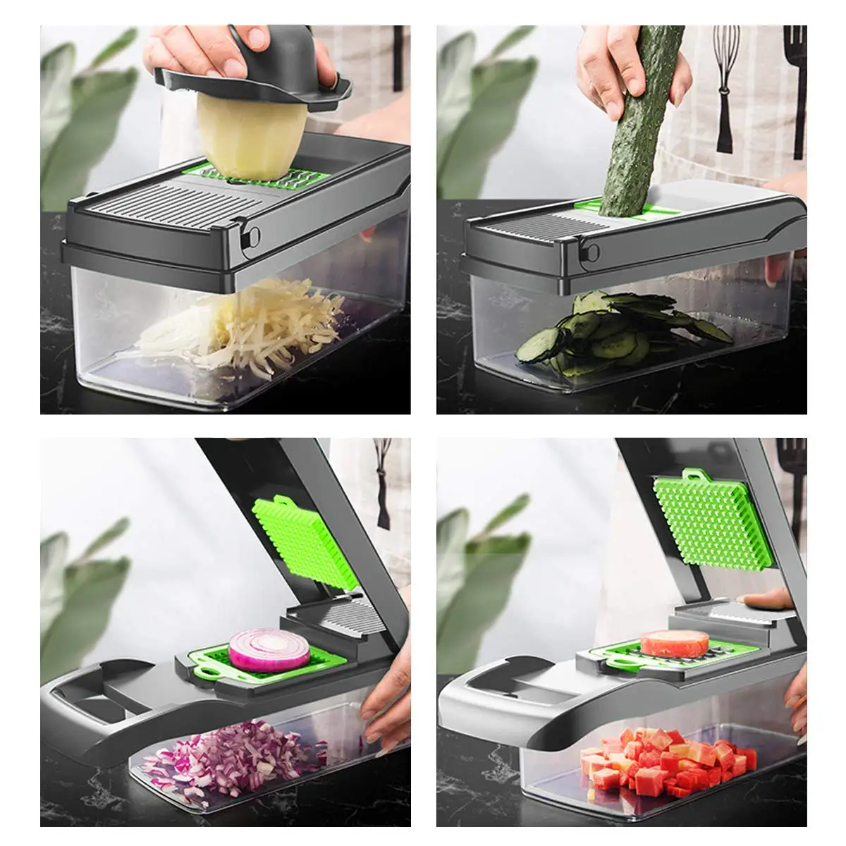 12 in 1 Manual Kitchen Multifunctional Shredder - Runtian