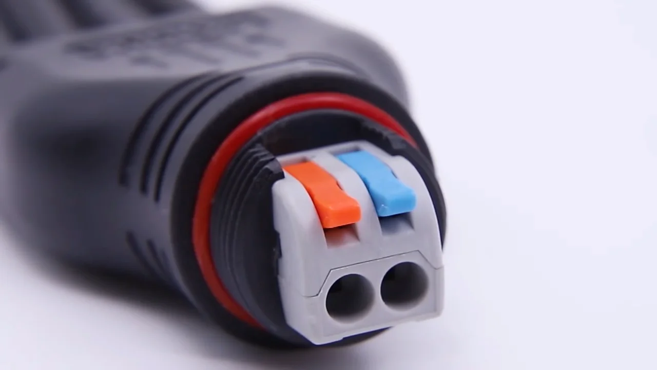 1 To 2 Y Type Splitter 2 Pin Ip65 Waterproof Quick Lock Cable Wire ...