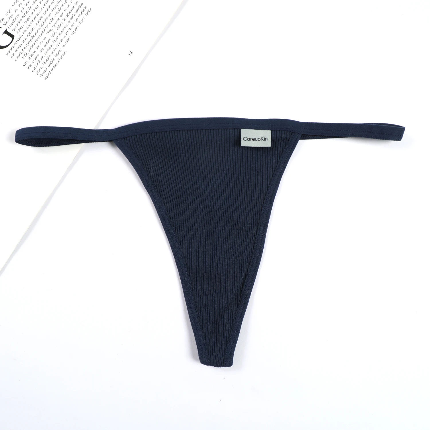 Sexy Careuokin Cotton Thong Bikini - 7 Colors for Young Women