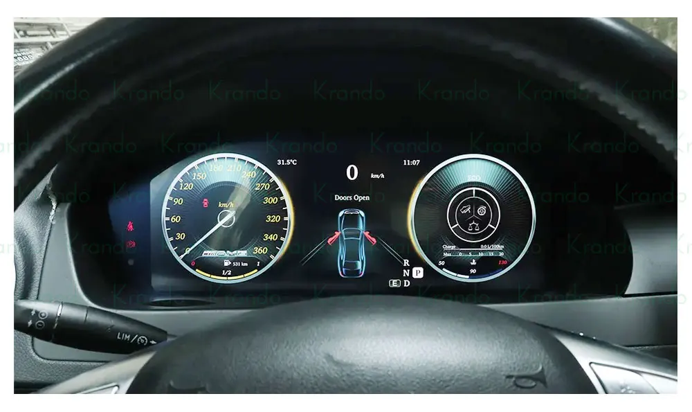 Krando Speedometers Dashboard For Benz C W204 C180 C200 C220 C260 C300 ...