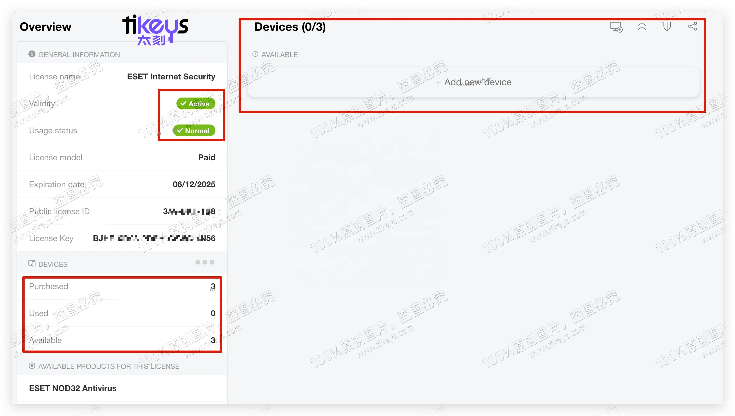 Genuine License Eset Internet Security Key 25 Device 3 Year Bind ...