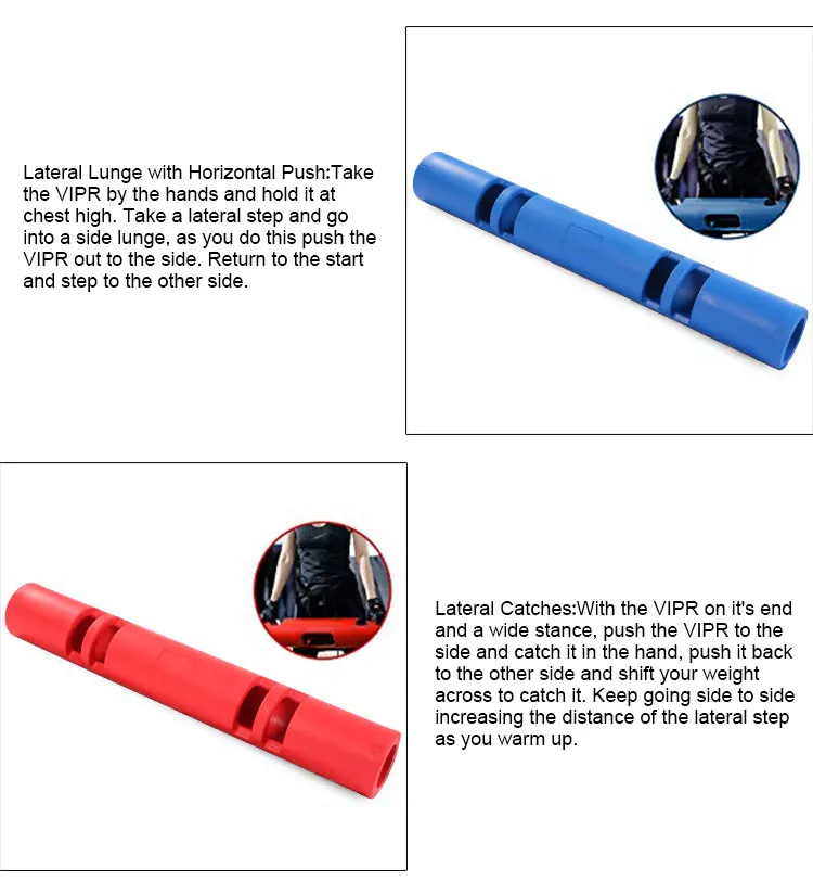 Custom Colorful Gym Equipment Functional Strength Training Tpe Vipr ...